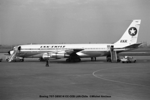 10 Boeing 707-385C-H CC-CEB LAN-Chile © Michel Anciaux – Aviation Rainbows