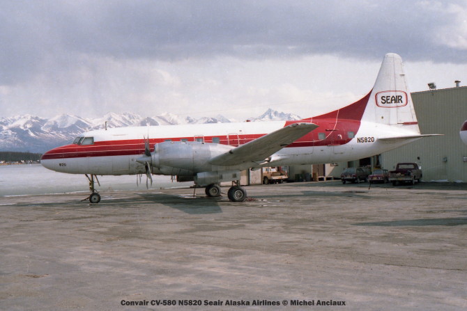 101 Convair CV-580 N5820 Seair Alaska Airlines © Michel Anciaux ...