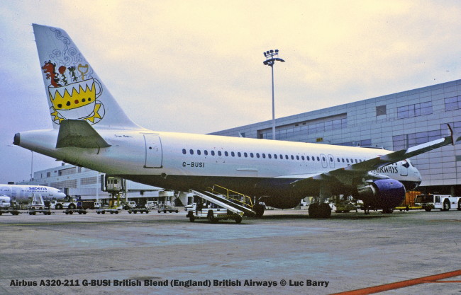 20611 Airbus A320-211 G-BUSI British Blend (England) British Airways ...