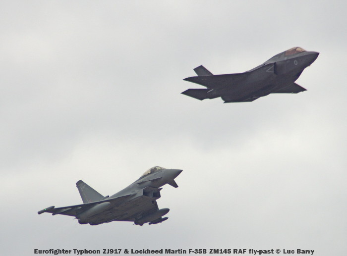 DSC07413 Eurofighter Typhoon ZJ917 & Lockheed Martin F-35B ZM145 RAF ...