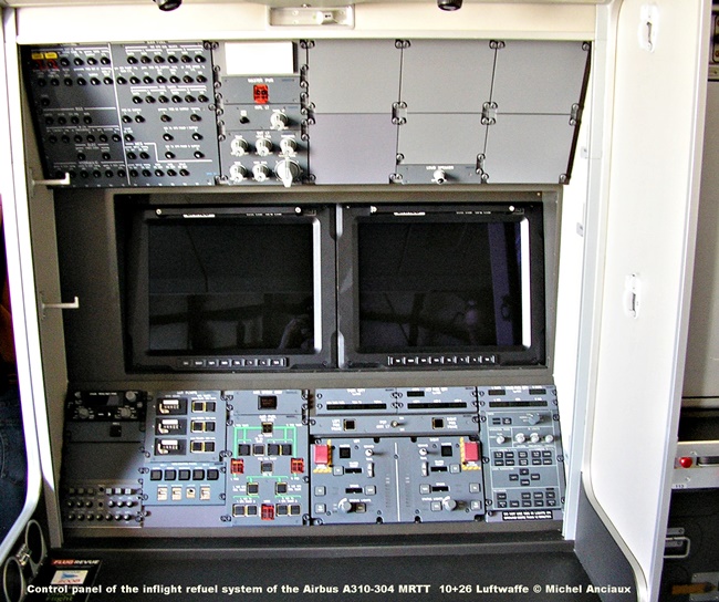 008 Control panel of the inflight refuel system of the Airbus A310-304 ...