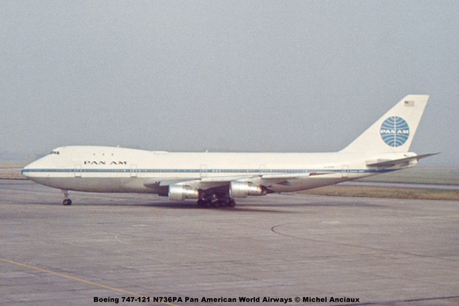 img1074 Boeing 747-121 N736PA Pan American World Airways © Michel ...