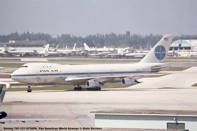 img785 Boeing 747-121 N736PA Pan American World Airways © Alain Anciaux ...