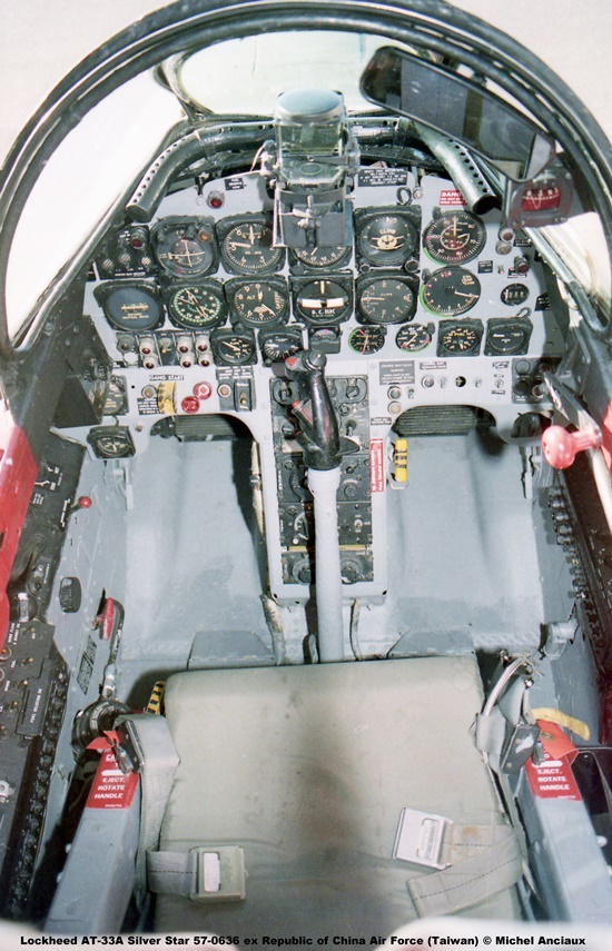021 Lockheed AT-33A Silver Star 57-0636 ex Republic of China Air Force ...