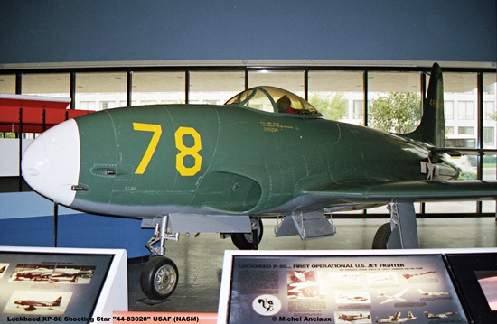 img366 Lockheed XP-80 Shooting Star »44-83020» USAF (NASM) © Michel ...
