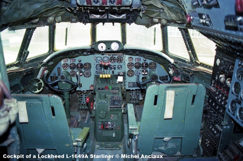 img839 Cockpit of a Lockheed L-1649A Starliner © Michel Anciaux ...